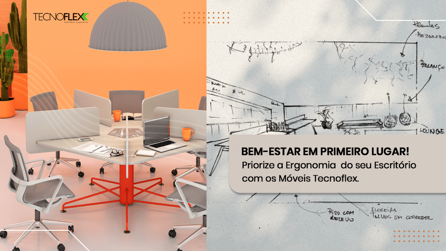 Priorize o conforto e a produtividade com móveis ergonômicos Tecnoflex ...